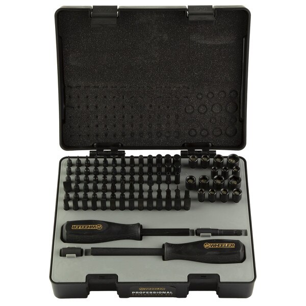 Wheeler 100 Piece Professional Screwdriver Set, Includes 2 Bit Drivers ...